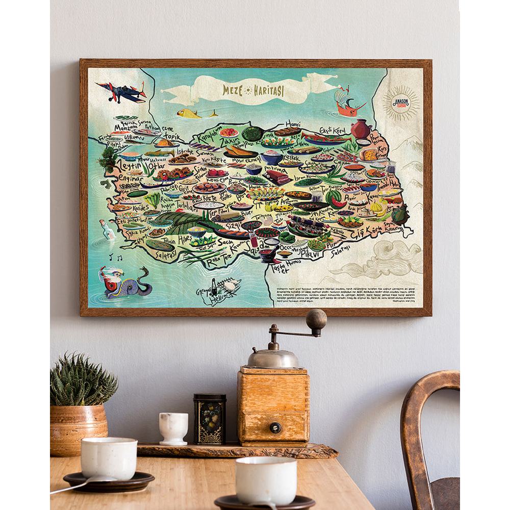 Meze Haritası - Poster | Bonherre