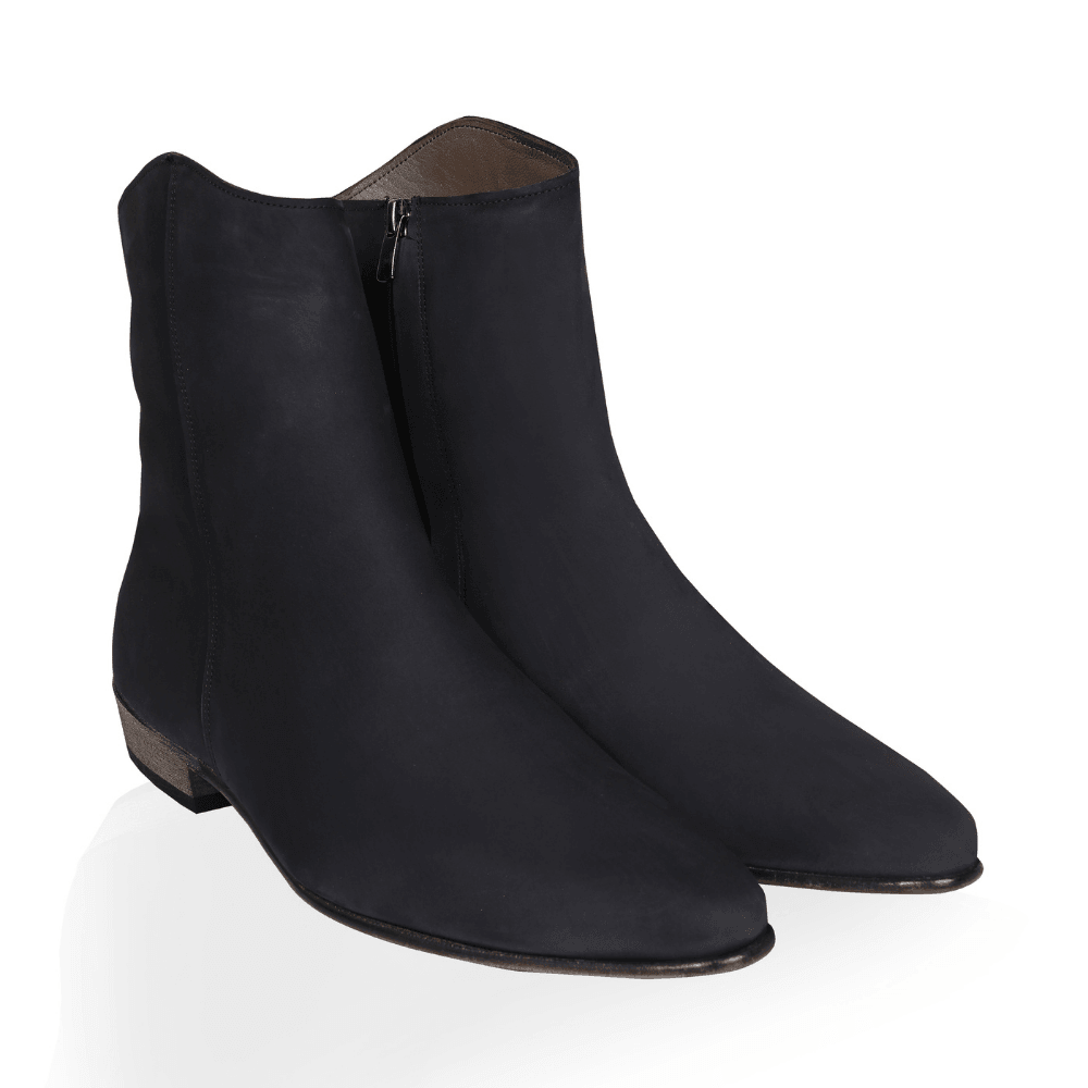 Neil Stacked HeelBot - Lacivert | Bonherre